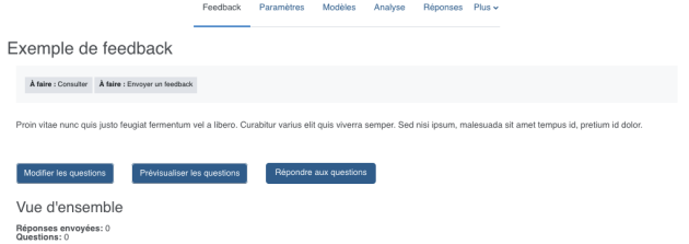 Créer un feedback [Favoriser la communication et l'interaction]