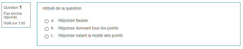 Les questions à choix multiples [Réaliser un quiz à l'aide du format GIFT]